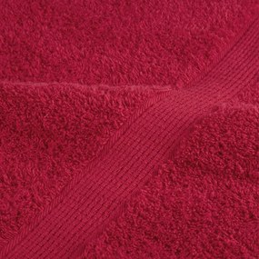 Prémiové osušky SOLUND 10 ks červené 100x150 cm 600 g/m² 137409