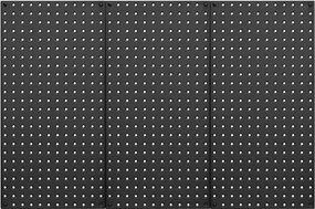 Kovové děrované panely 3 panely 61 × 30,5 cm nástěnný organizér pro garážové nářadí