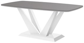 Konferenční stolek PERFETTO MINI (šedá lesk/bílá lesk/bílá lesk)