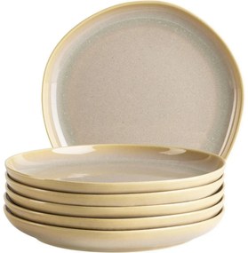 Mäser Sada dezertních talířů Cordelia Sand Textura 22 cm, 6 ks