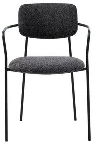 Designová jídelní židle Quirinus tmavě šedá