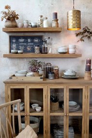 Černá nástěnná cedule s dřevěným rámem Coffee – 40*30 cm