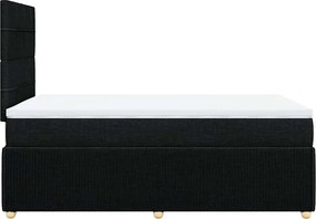 Box spring postel s matrací černá 120x200 cm textil 3294325