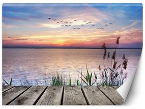 Gario Fototapeta Západ slunce na jezeře Materiál: Vliesová, Rozměry: 200 x 140 cm