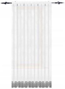 Fliying Hotová voálová záclona Helena se zirkony 1 x 145 x 250 cm