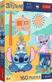TREFL Puzzle Premium Plus Kids Lilo  Stitch / 160 dílků / 41 x 27,5 cm