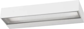 NV 9027202 Venkovní nástěnné svítidlo FUNGO bílý hliník skleněný difuzor LED 12W 3000K 220-240V 120st. IP65 světlo dolů - NOVA LUCE