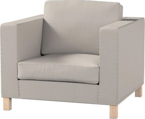 Potah na křesko IKEA Karlanda, krátký barva béžová látka pletený vzor