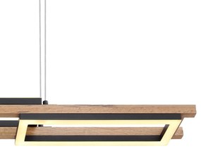 LED závěsné světlo Illa v dřevěném designu