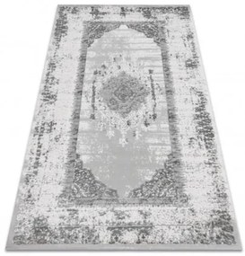 Koberec AKRYL VALS 8801 Ramka ornament, sloní kost / šedý