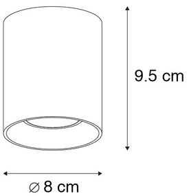 Bodové svítidlo zlaté - Tubo