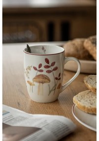 Porcelánový hrnek s podzimním motivem přírody a houbiček Little Fall Jewels – 350 ml