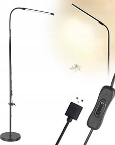 Moderní 12W Led Lampa Stojící Podlahová Usb Lampička 140 CM