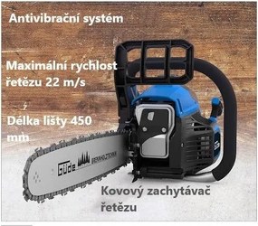 Motorová řetězová pila KS 450-55 GÜDE