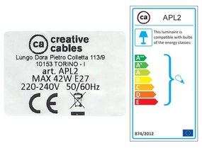 creative cables Fermaluce natural, přírodní dřevěné bodové svítidlo na stěnu nebo strop Velikost: 15,7 cm