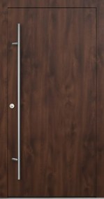 FM Turen - Feldmann & Mayer Vchodové dveře s ocelovým opláštěním FM Turen model DS00 Orientace dveří: Levé, otevírání dovnitř, Dekor: Ořech, Standardní rozměr dveří včetně rámu: 98 cm x 208 cm - vnější rozměr rámu