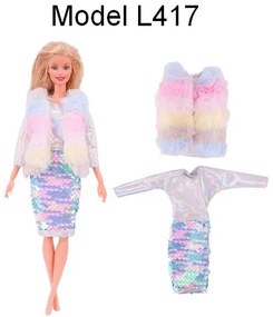 Oblečky pro Barbie - modré outfity Varianta: model L417