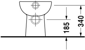 Duravit D-Code - Stojící WC, 355x560 mm, bílé 21150900002