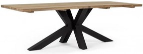 BIZZOTTO Zahradní jídelní stůl RAMSEY 240x100cm černé nohy 0804457