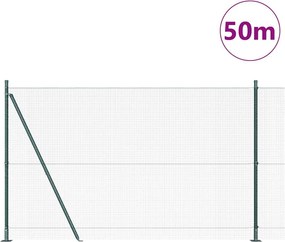 Svařovaná drátěná plotina s betonovou základnou 50 x 1,4 m 3352479