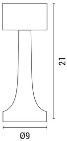 LED Stmívatelná nabíjecí dotyk. stolní lampa TABLO LED/3W/5V 2000mAh matný chrom