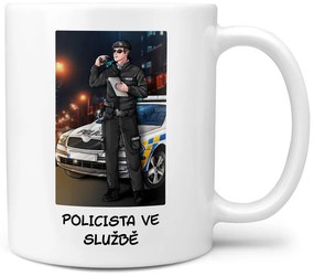 Hrnek Policista doma (Náplň hrníčku: Žádná)