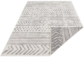 NORTHRUGS - Hanse Home koberce Kusový koberec Twin Supreme 103862 Biri Grey/Cream – na ven i na doma - 80x150 cm