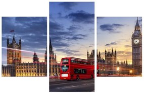 Obraz Londýna s autobusem (90x60 cm)