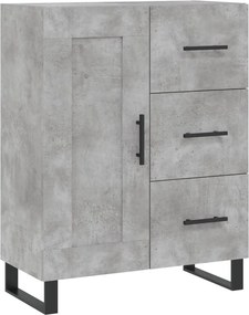 Skříň highboard betonově šedá 69,5x34x180 cm kompozitní dřevo 3198685