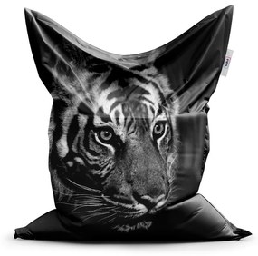 Sablio Sedací vak Classic Černobílý tygr - 150x100 cm