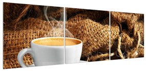 Obraz šálku kávy  (150x50 cm)