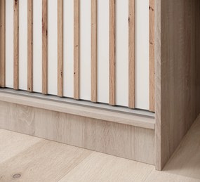 ADRK Furniture Šatní skříň s zrcadlem Ida 200 ADRK-SW-IDA-SW-200