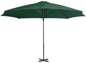 Konzolový slunečník s hliníkovou tyčí 300 cm zelený - Default Title