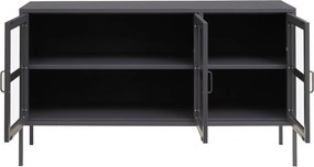 Šedá ocelová vitrína 140x80x45 cm Acier – Premier Housewares
