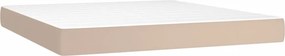 Box spring postel s matrací cappuccino 180 x 200 cm umělá kůže 3137562