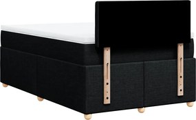 Box spring postel s matrací černá 120x200 cm textil 3286663