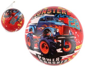Míč Super cars monster truck nafouknutý 23cm v síťce