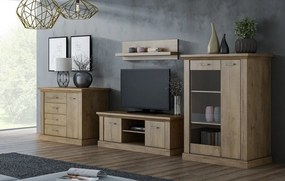 Casarredo - Komfort nábytek Vitrína ANTICA  A10, 3D výběr barev | barva: jrs-jasan-světlý