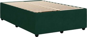 Box spring postel s matrací tmavě zelená 120 x 200 cm samet 3287725
