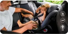 MoMi EMI i-Size šedá / Autosedačka / pro děti od 40 do 150 cm / do 36