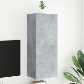 Nástěnná TV skříňka betonově šedá 40,5 x 30 x 102 cm kompozit