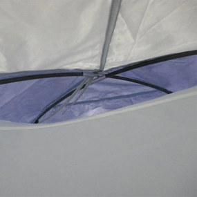 Outsunny Lehký Vzdušný Stan pro Kempování ve Tvaru Dómu pro 3/4 Osoby s Zipem a Taškou Oxford 320 x 240 x 130 cm Tmavě Modrá Světle Šedá
