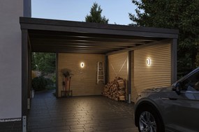 P 94957 LED venkovní nástěnné svítidlo Elunor IP65 podlouhlé 122x212mm 2200 - 4000K 18,5W 230V antracit/bílá polykarbonát - PAULMANN