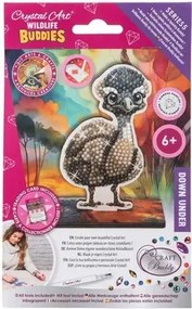 CRYSTAL ART Diamantové malování Na zemi: Emu