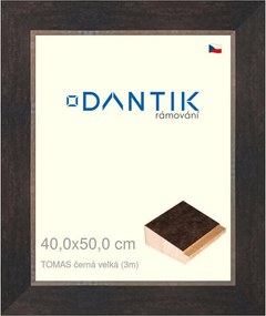 DANTIK rámeček 40x50 | TOMAS černá velká (Plexi Čiré)