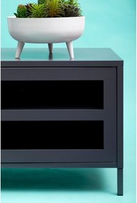 Šedý ocelový TV stolek 150x50x45 cm Acier – Premier Housewares