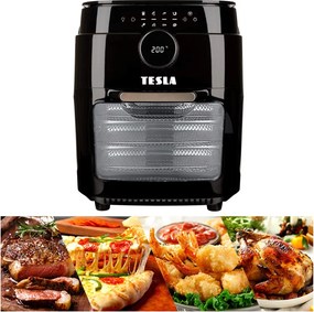TESLA AirCook & Grill QG800 WiFi - multifunkční digitální horkovzdušná fritéza