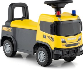 Costway 2 v 1 Policejní auto s volantem a úložným prostorem autíčko