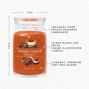 Yankee Candle vonná svíčka Signature ve skle velká Cinnamon Stick 567 g