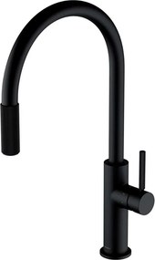 OMNIRES Switch - Dřezová baterie s výsuvnou koncovkou a filtrační funkcí, matná černá SW9059BL